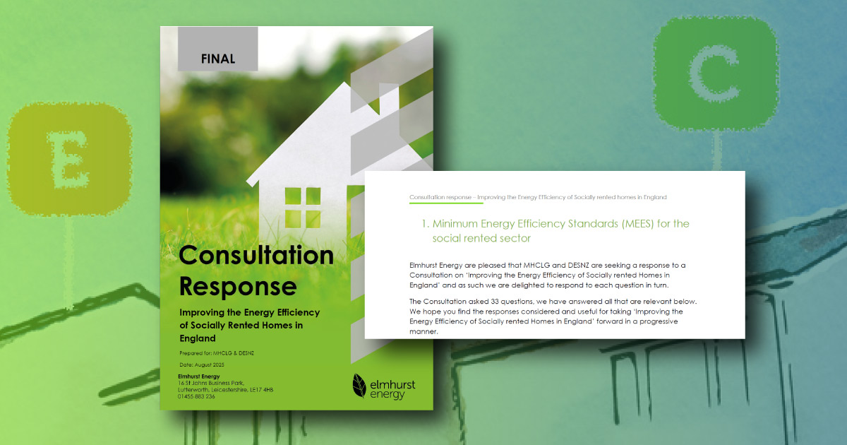 Elmhurst responds to consultation on MEES for the Social Rented Sector ...